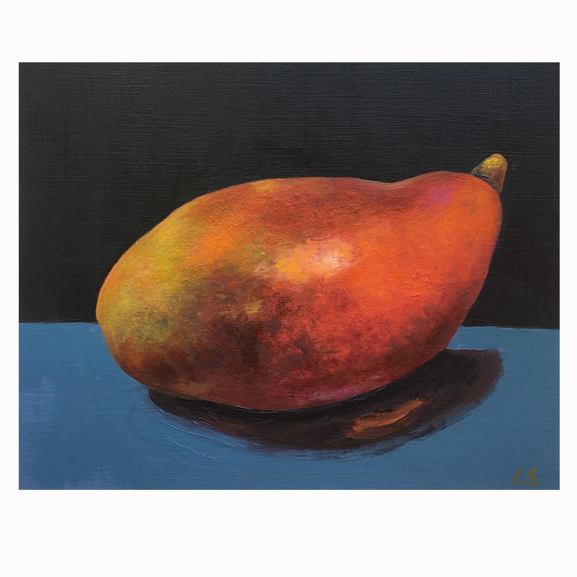 Mango Painting Fruit Original Art Realism Artwork - Inspire Uplift