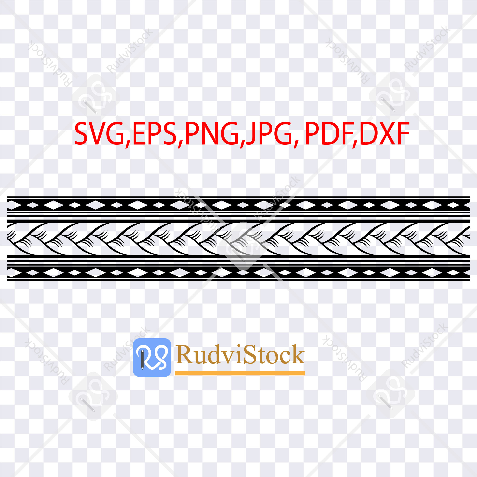 Samoan seamless border pattern design - Inspire Uplift