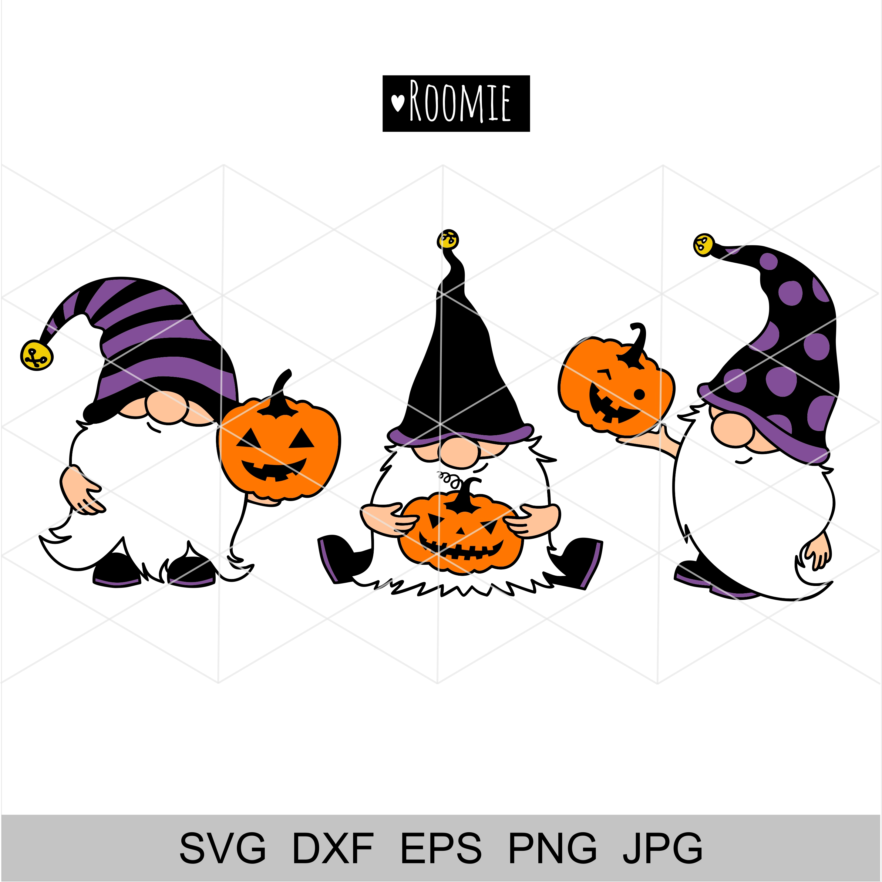 Halloween Autumn Gnomes Svg, Fall gnome SVG, Pumpkin SVG, Ha | Inspire ...