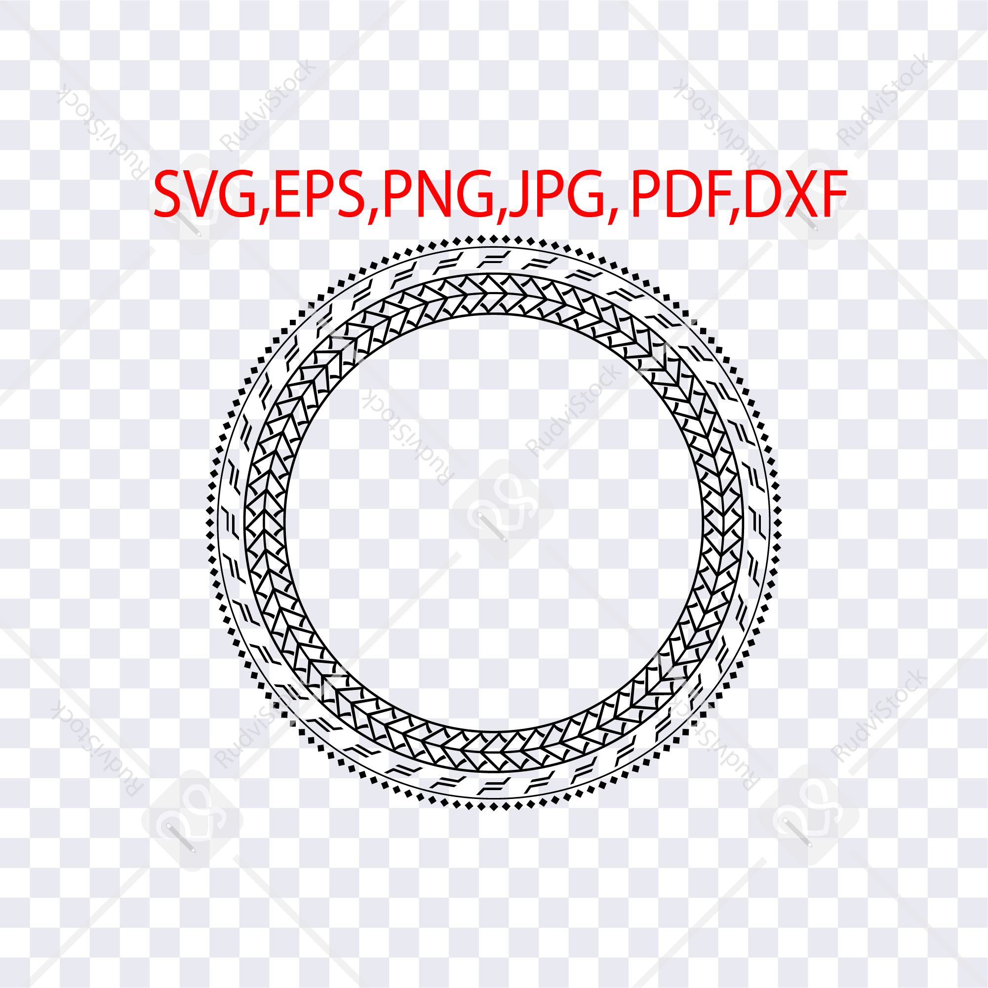 Gold Circle Border Svg | Inspire Uplift