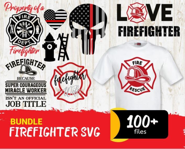 100 firefighter svg, firefighter flag svg, fireman svg, fire | Inspire ...