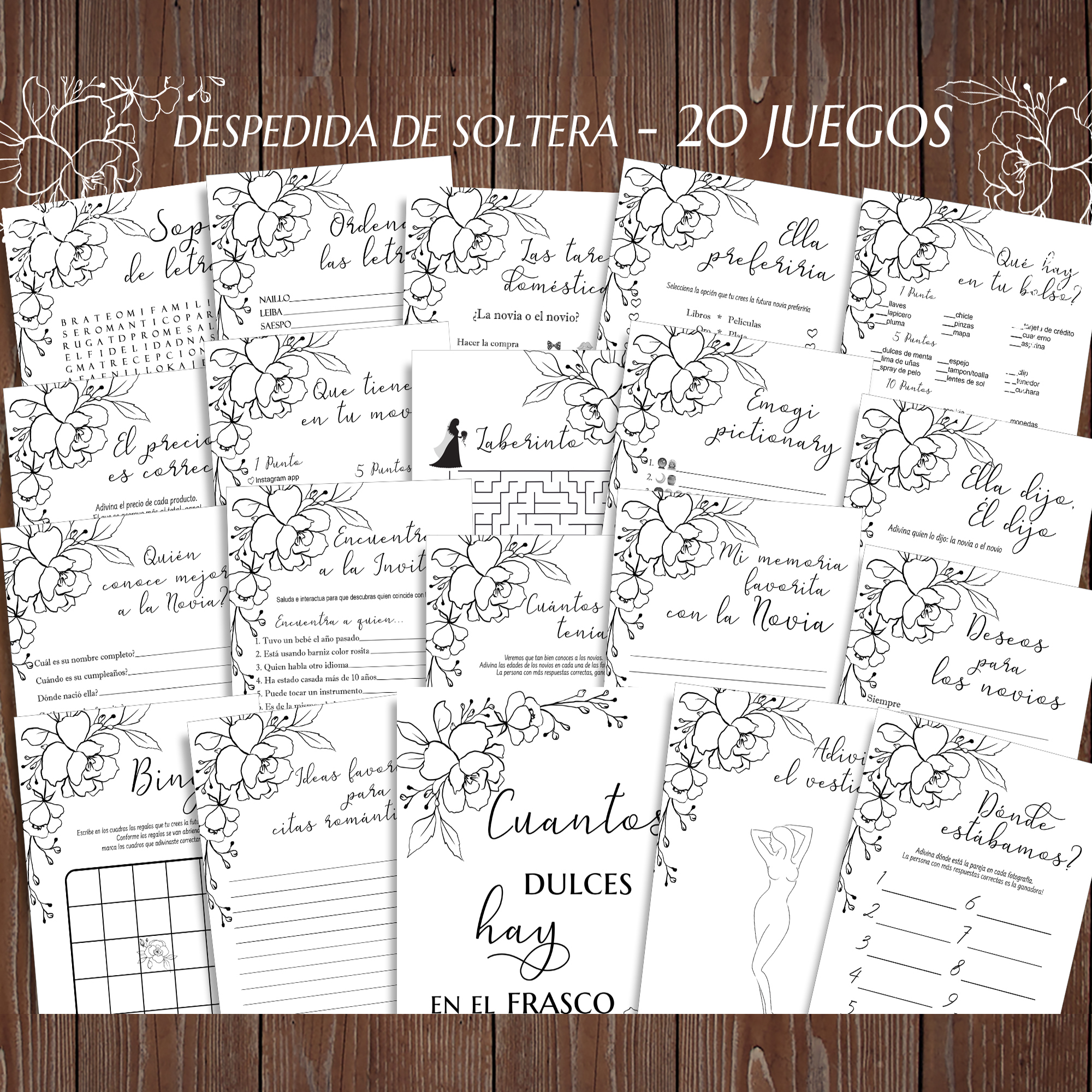 White Black Despedida de Soltera, Despedida de Soltera Juego | Inspire ...