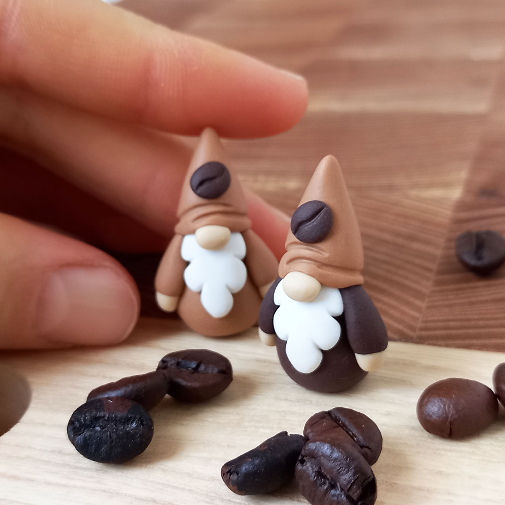 Coffee Gnomes / tiny gnome figurine / miniature kitchen gnom - Inspire ...