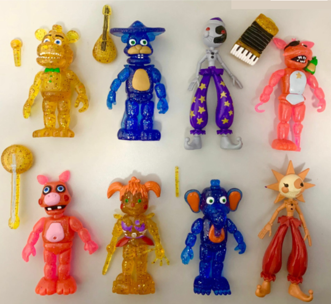 8pcs Set Five Nights At Freddy's FNAF Nightmare Action Figur - Inspire ...