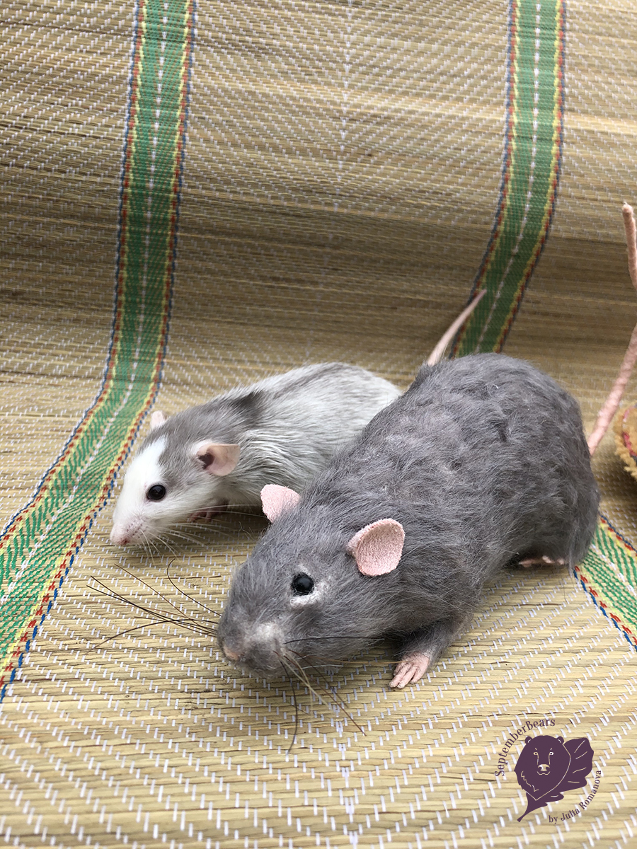 realistic rat felt toy pet portrait - Inspire Uplift