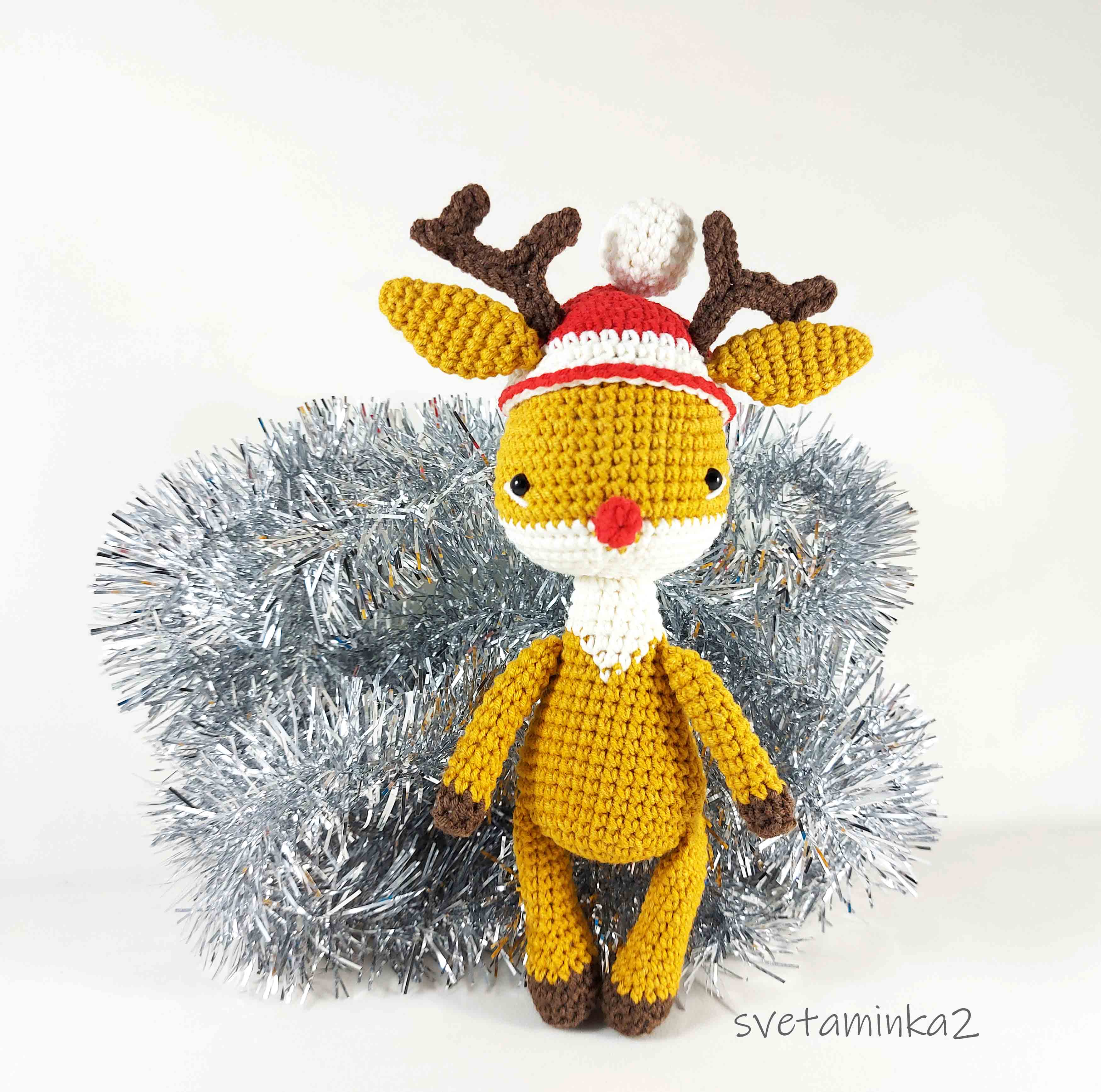 Crochet Reindeer Pattern Amigurumi Reindeer Pattern Rudolf t - Inspire ...