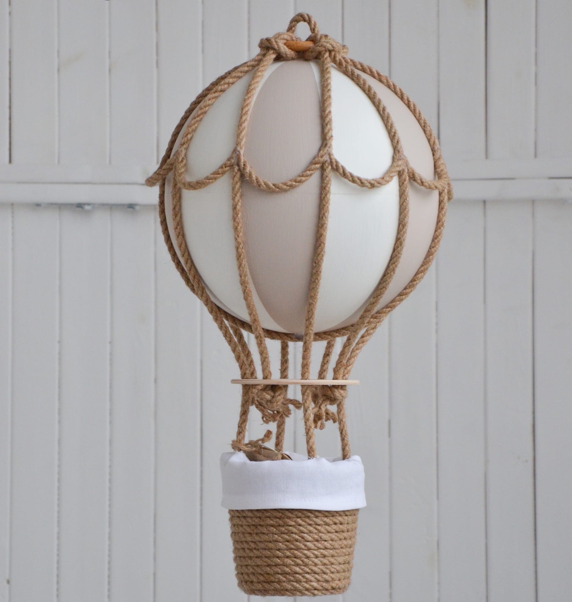 hanging hot air balloon nursery decor - Inspire Uplift