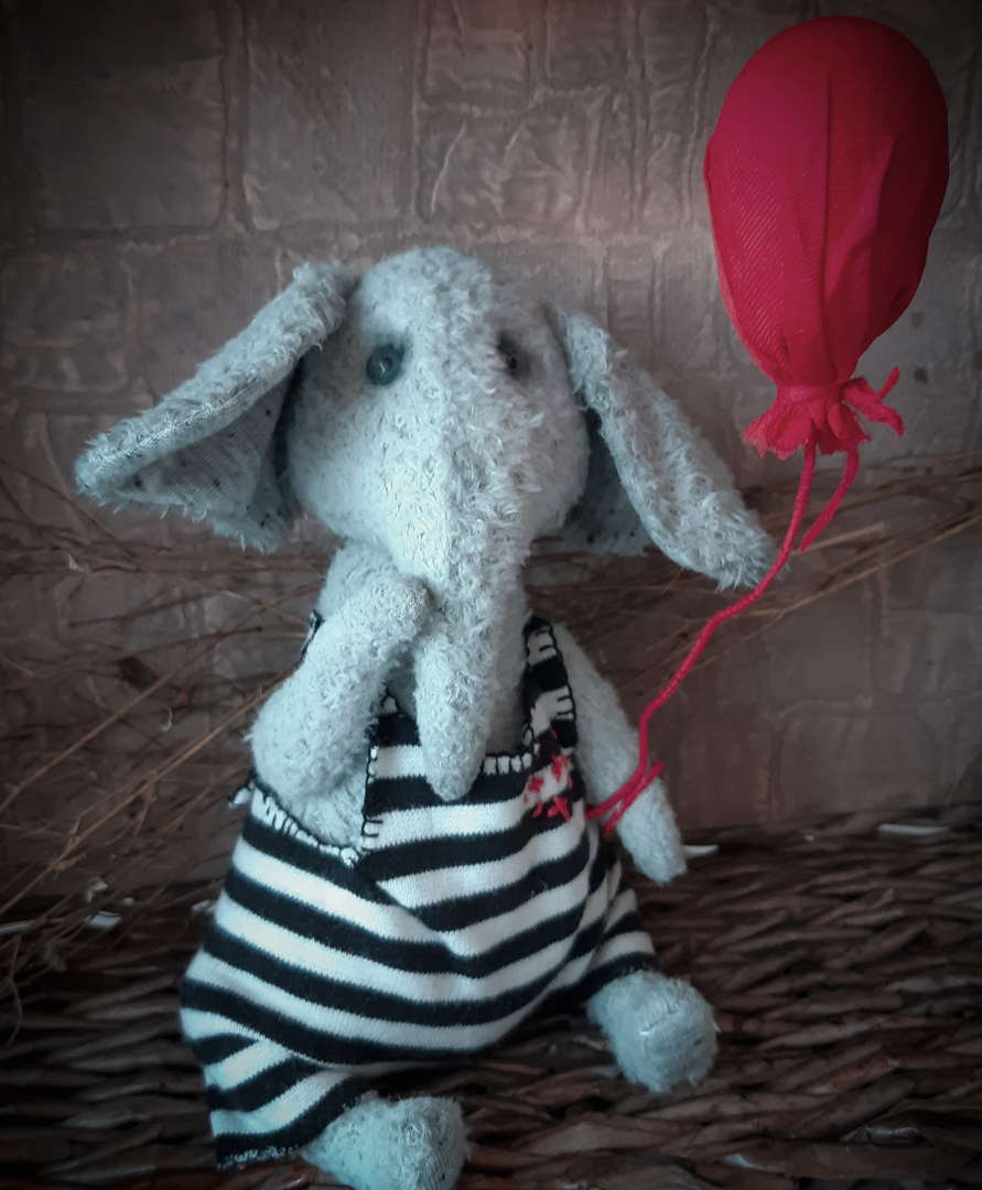 Interior teddy elephant , Toys Handmade OOAK, Stuffed teddy - Inspire ...