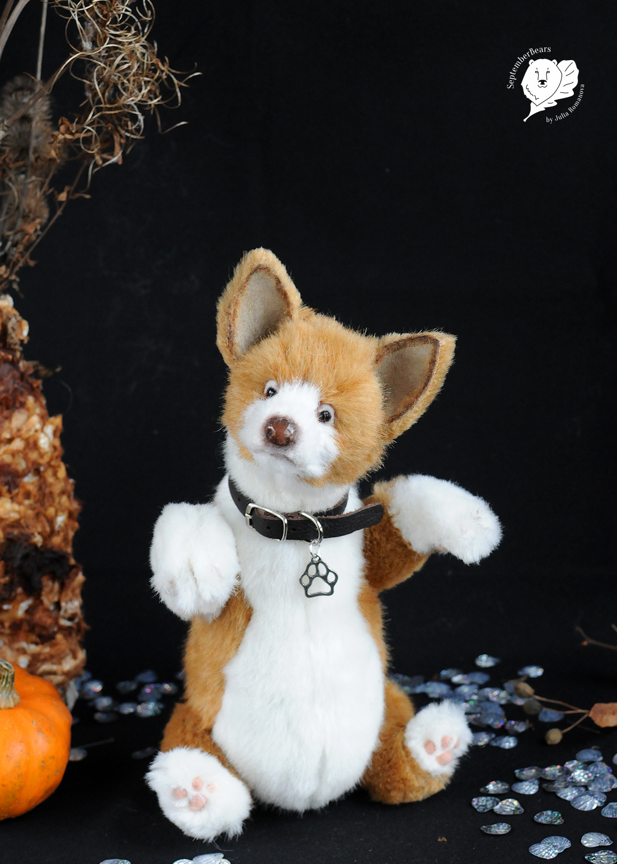 realistic toy dog corgie teddy bear friend - Inspire Uplift
