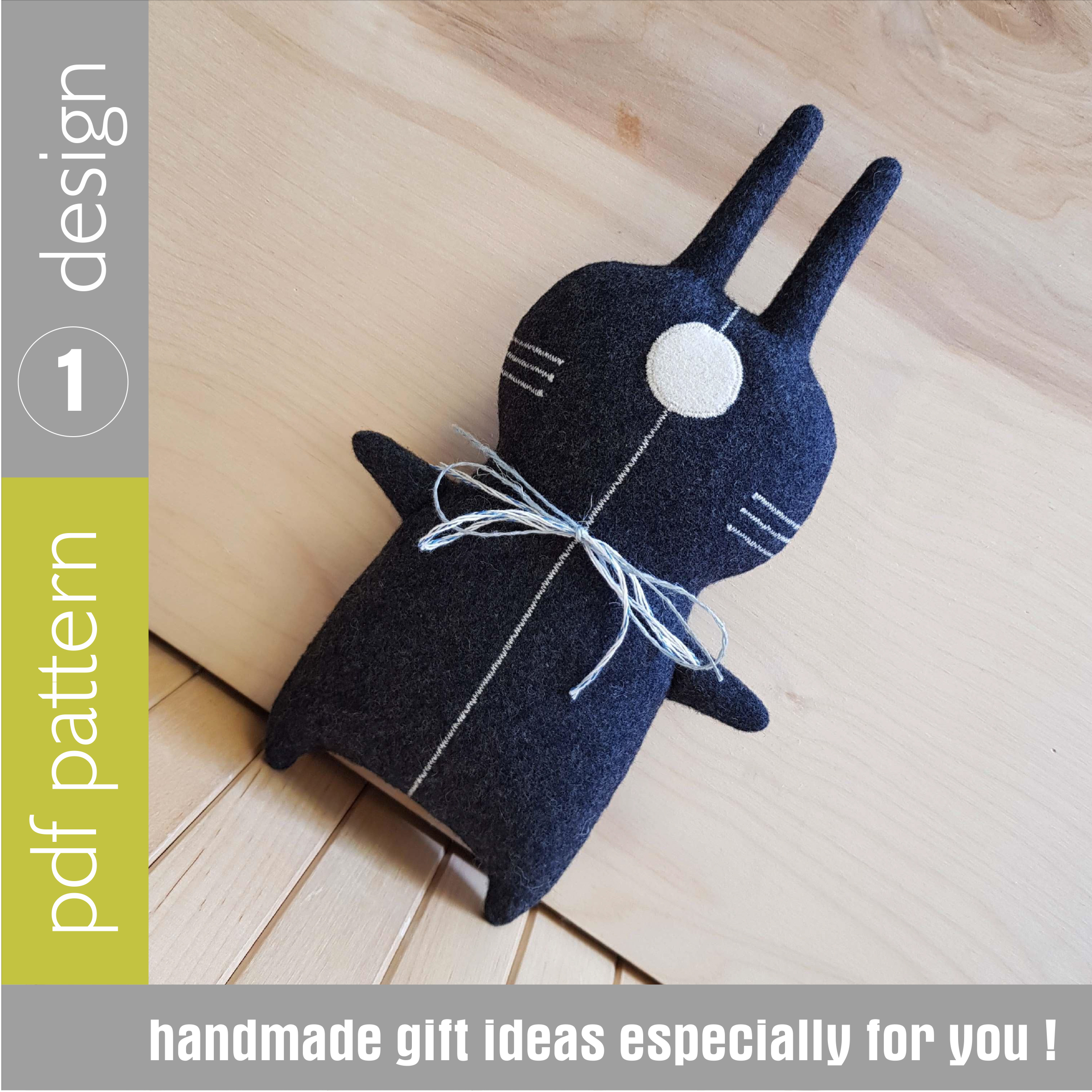 Cloth Doll Cat Sewing Pattern Pdf, Rag Doll Tutorial In English, Stuffed Animal Pattern, Soft ...