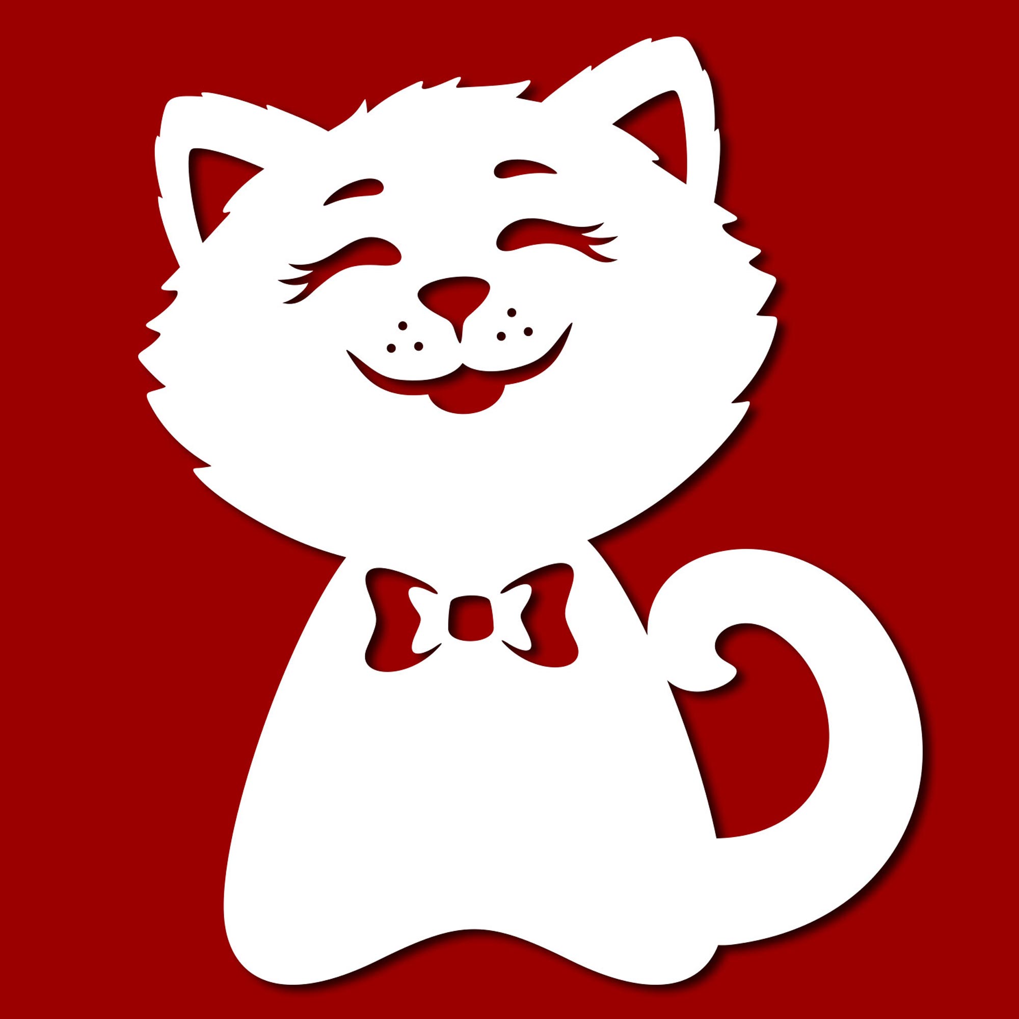 Kitten svg, cat svg, kitten dxf, cat dxf, kitten png, cat pn - Inspire ...