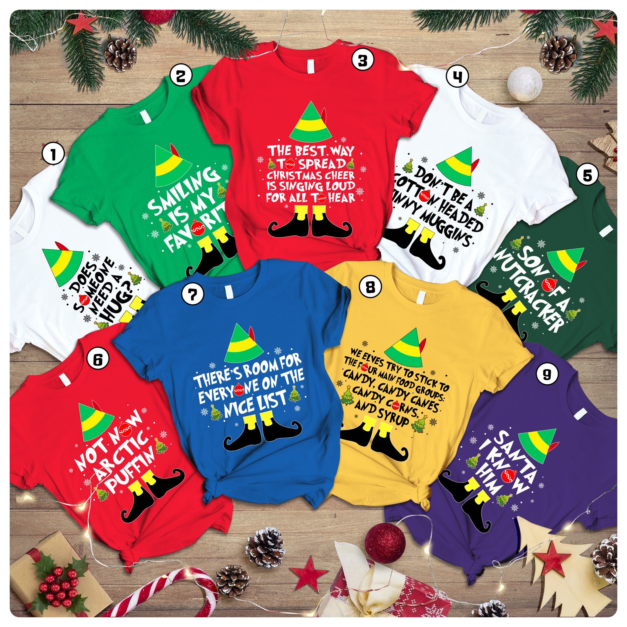 Custom The Elf Shirt, Buddy Elf Movie Shirt, Buddy The Elf C | Inspire ...