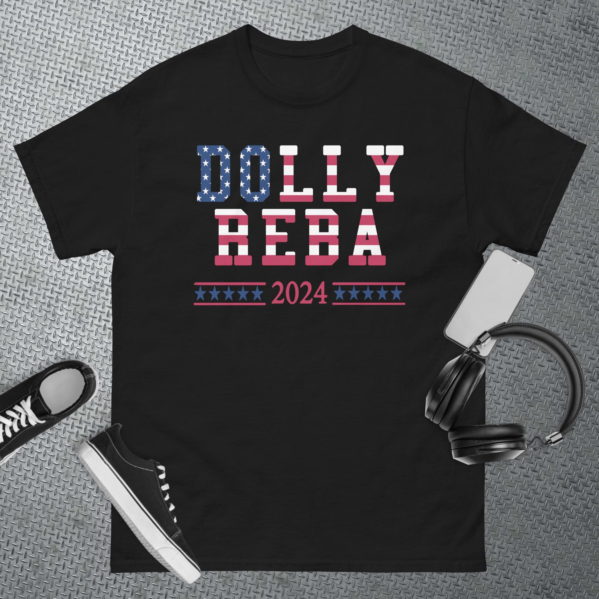 Vintage Dolly And Reba 2024 Make America Fancy Again T-Shirt | Inspire ...