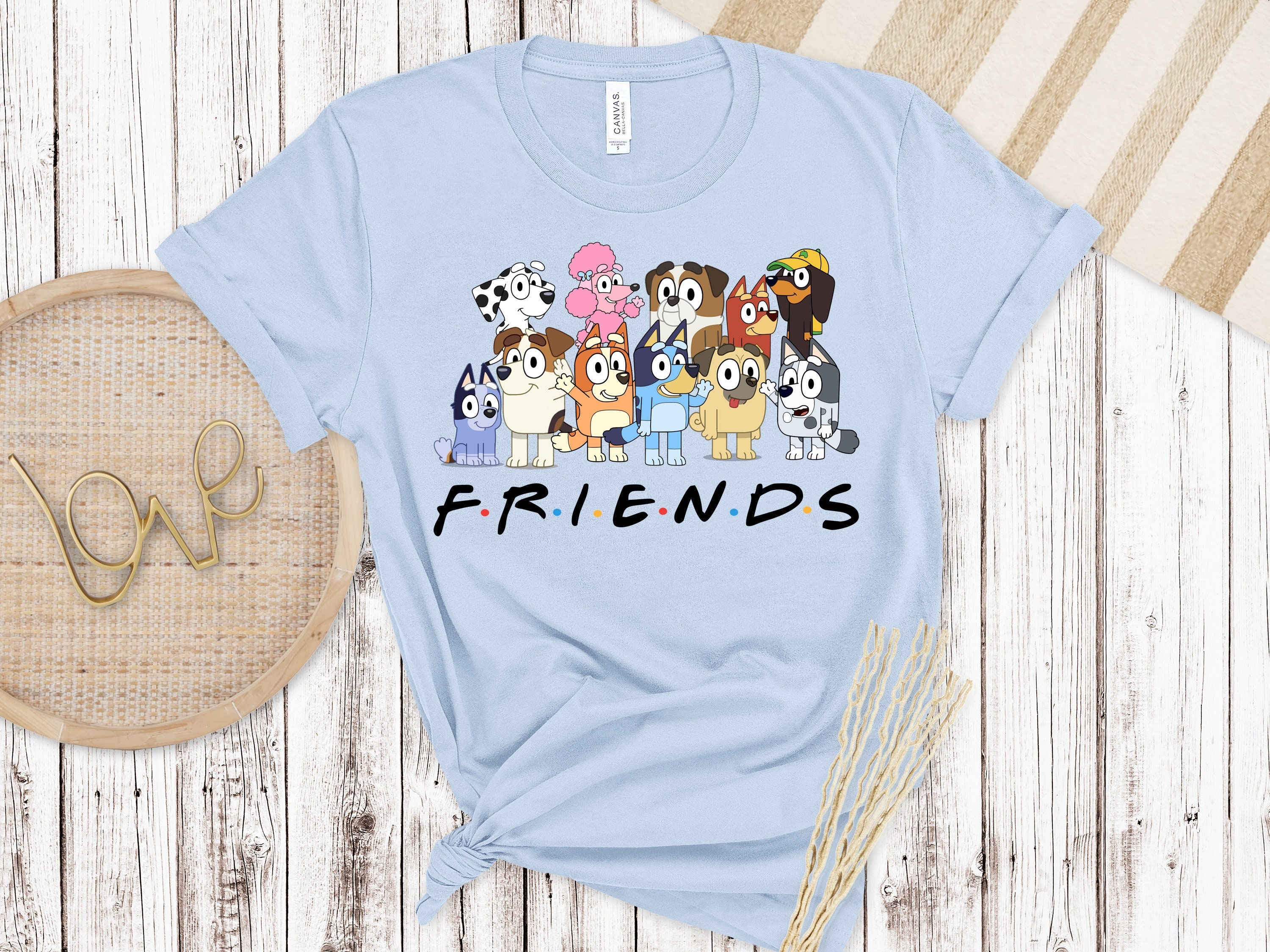Bluey Friends Shirt, Bluey Birthday Party Tshirt, Bluey Char - Inspire ...