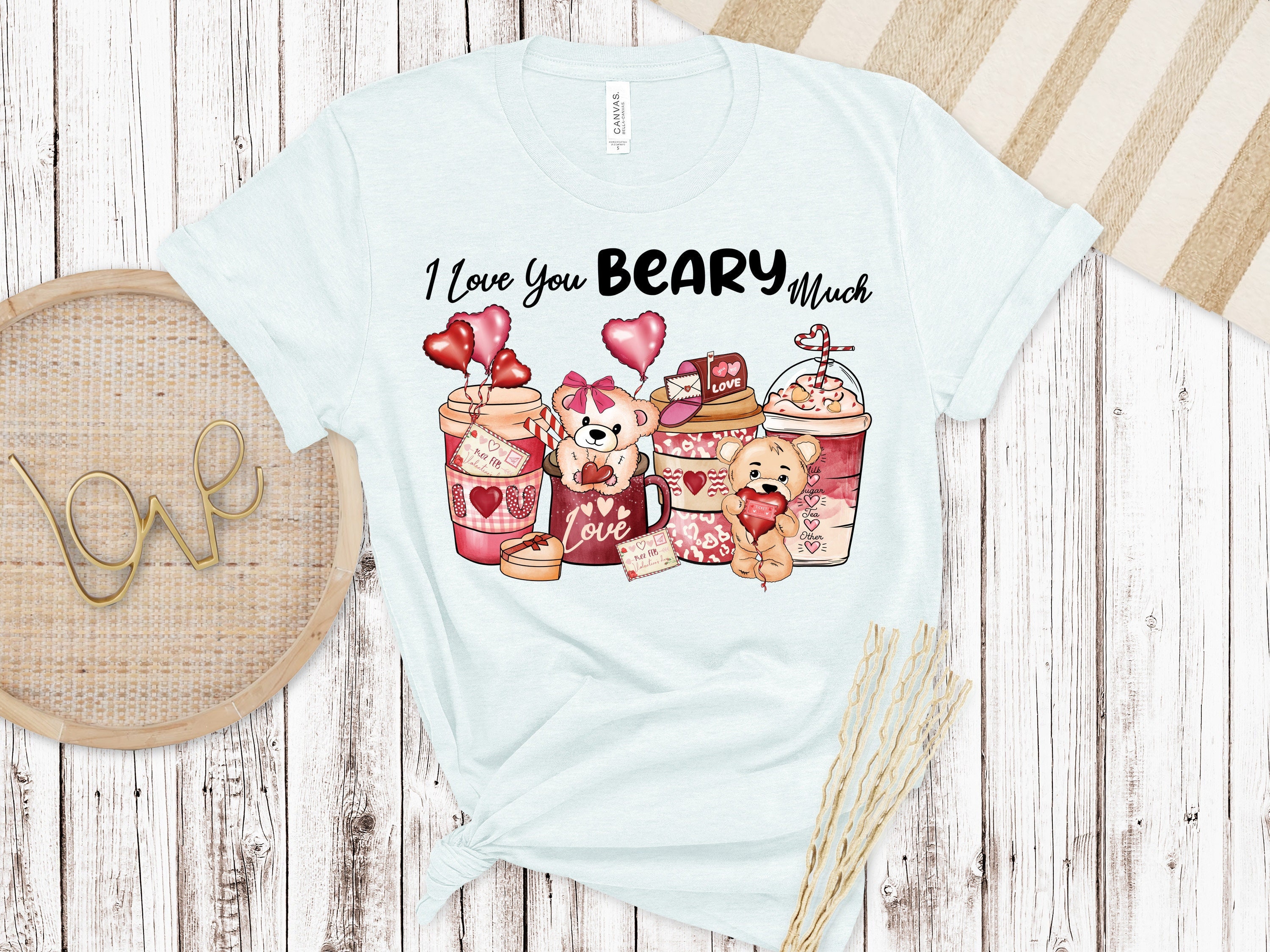 I Love You Beary Much, Valentines Day Shirt, Inspirational V | Inspire ...