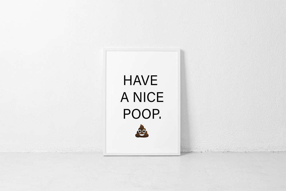 Have a nice poop digital poster, funny instant download digi - Inspire ...