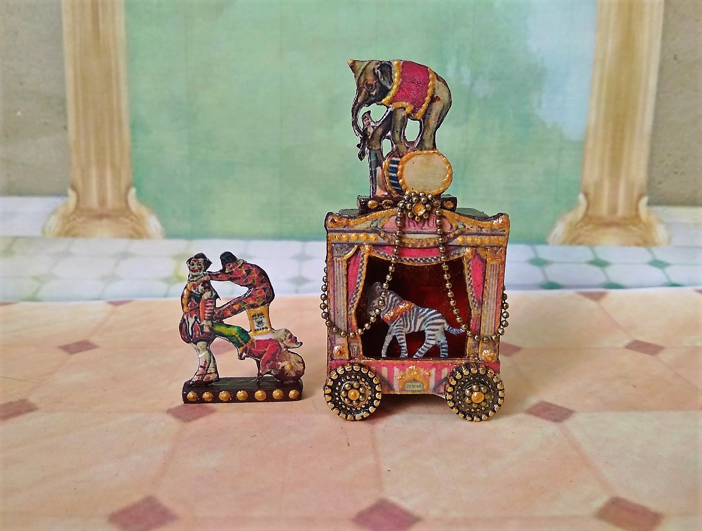 Doll circus. Animals in circus.Circus with zebra.1:12 scale. - Inspire ...