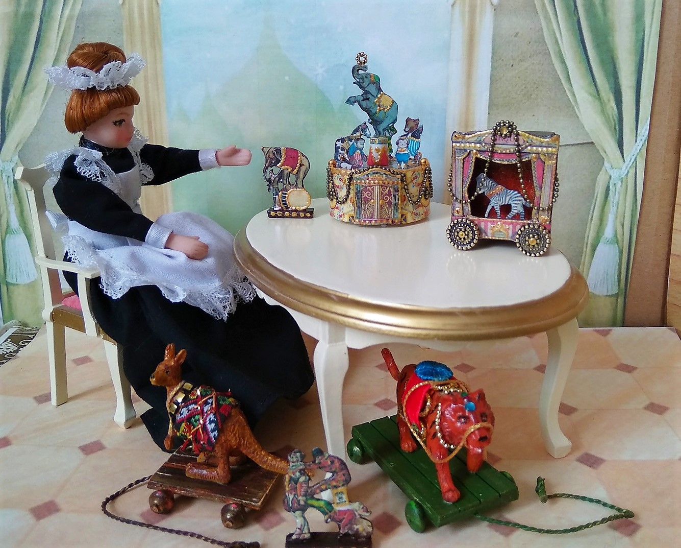 Doll circus. Animals in circus.Circus with zebra.1:12 scale. | Inspire ...