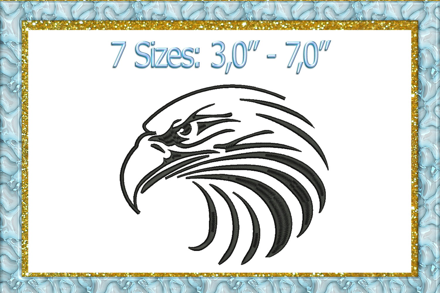 Eagle machine embroidery design | Inspire Uplift