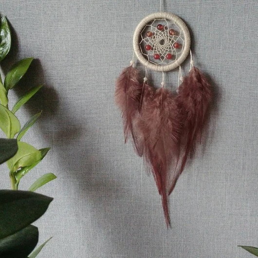Dream catcher. Small dream catcher for car with natural ston - Inspire ...