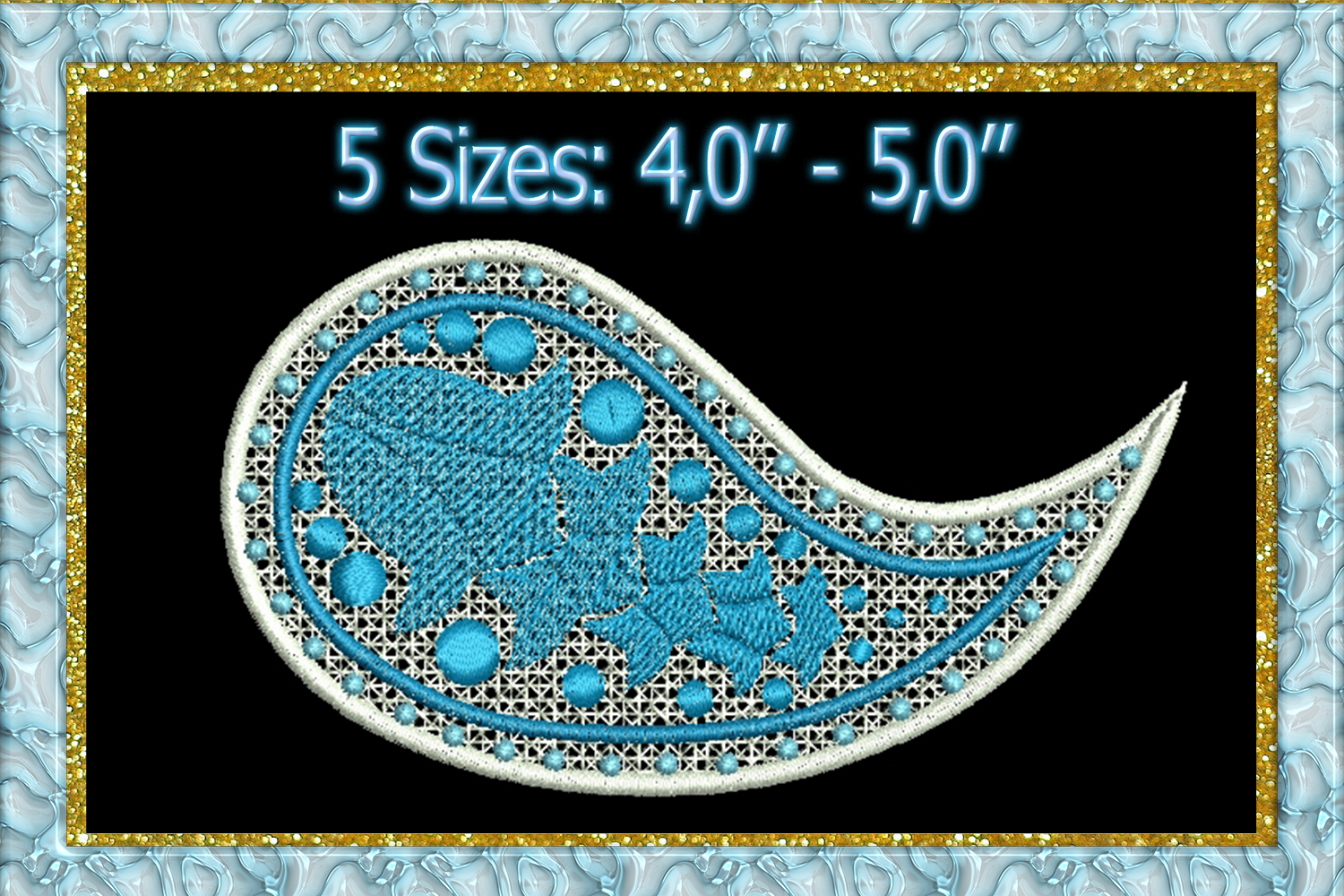 Fsl Paisley Machine Embroidery Design | Inspire Uplift