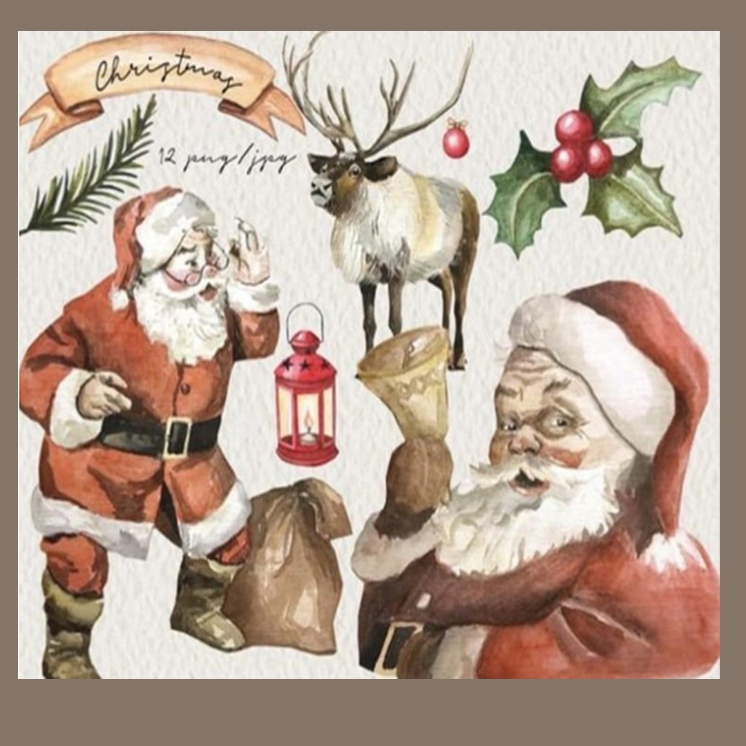 Santa Claus clipart, Christmas clipart. Christmas png | Inspire Uplift