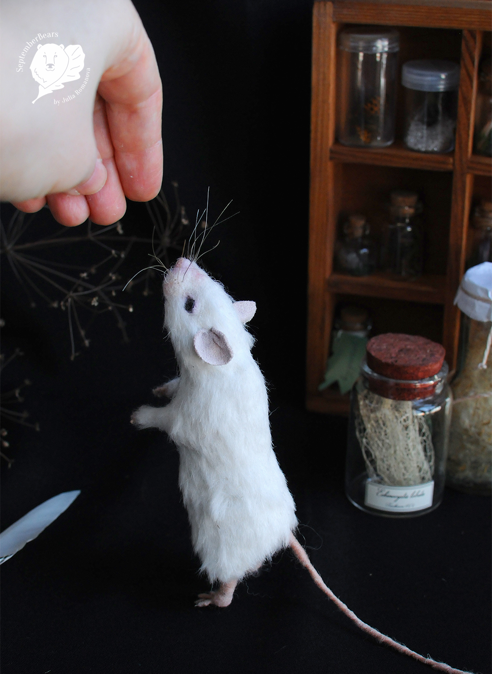 Custom order realistic mouse felt toy pet portrait | Inspire Uplift