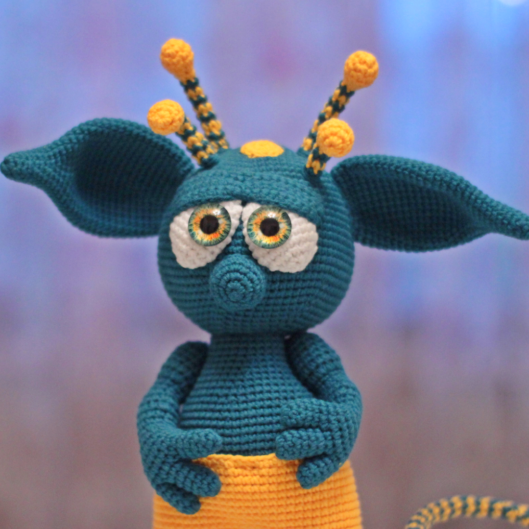 Cute amigurumi crochet alien toy, gift for girl, gift for bo - Inspire ...