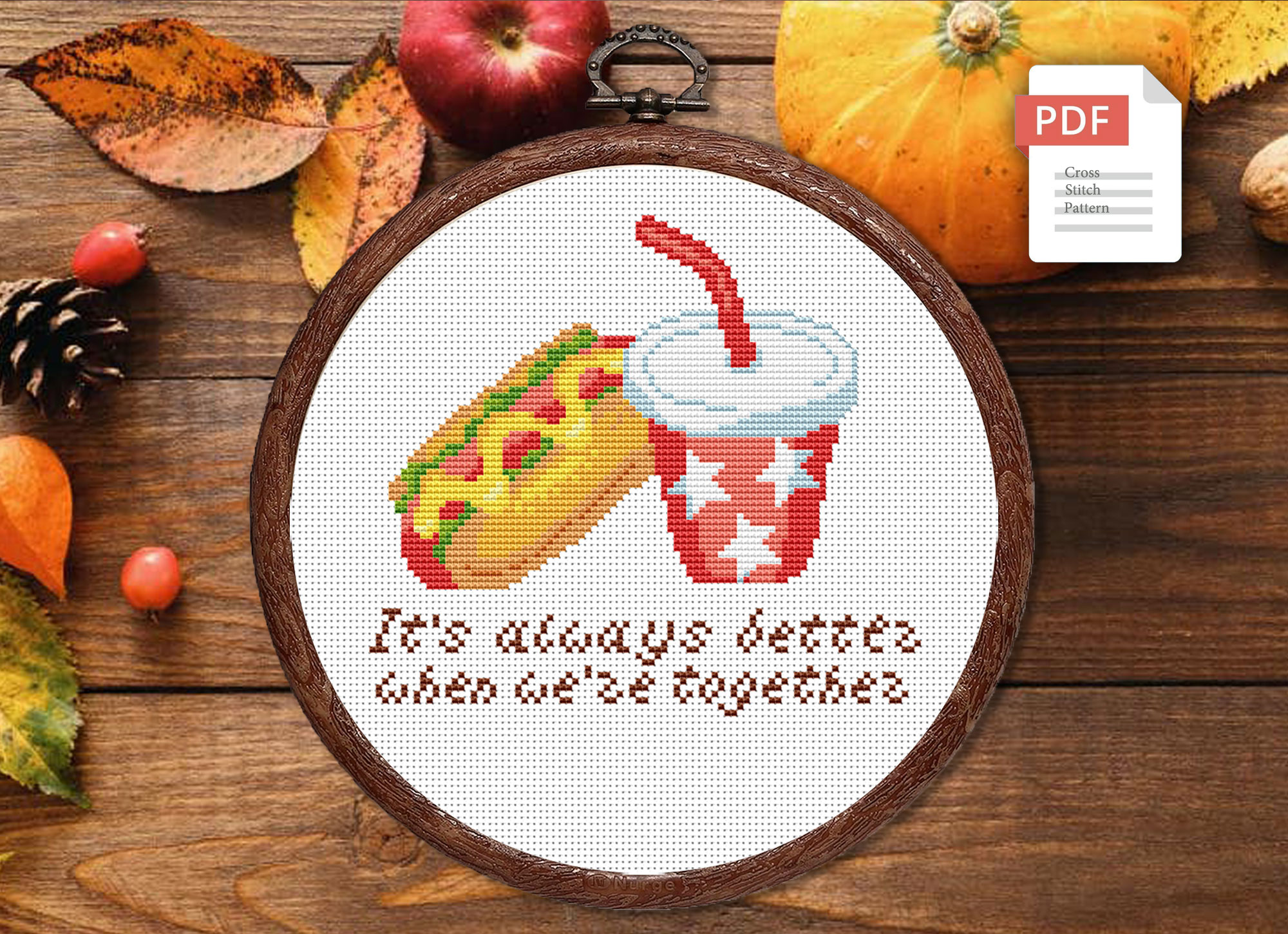 Hot Dog and Cola Cross Stitch Pattern, Kitchen Cross Stitch, - Inspire ...