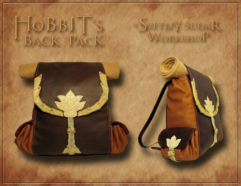 Leather Hobbit's Backpack (inspired Bilbo Baggins) / LOTR / - Inspire ...