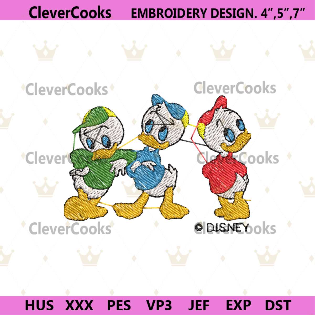 Little Ducks Disney Junior Embroidery Design Download - Inspire Uplift