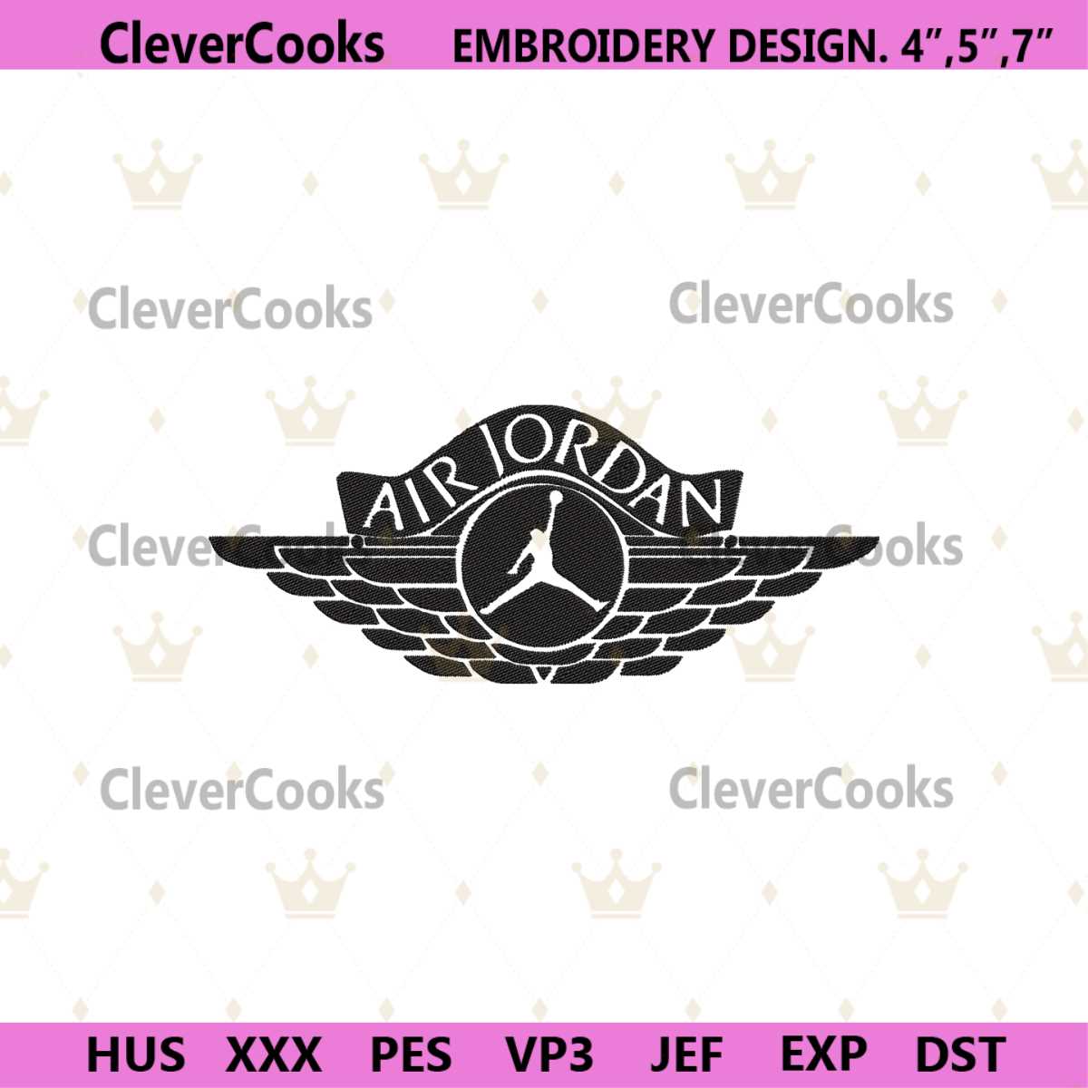 Air Jordan Logo Brand Embroidery Design Download File | Inspire Uplift