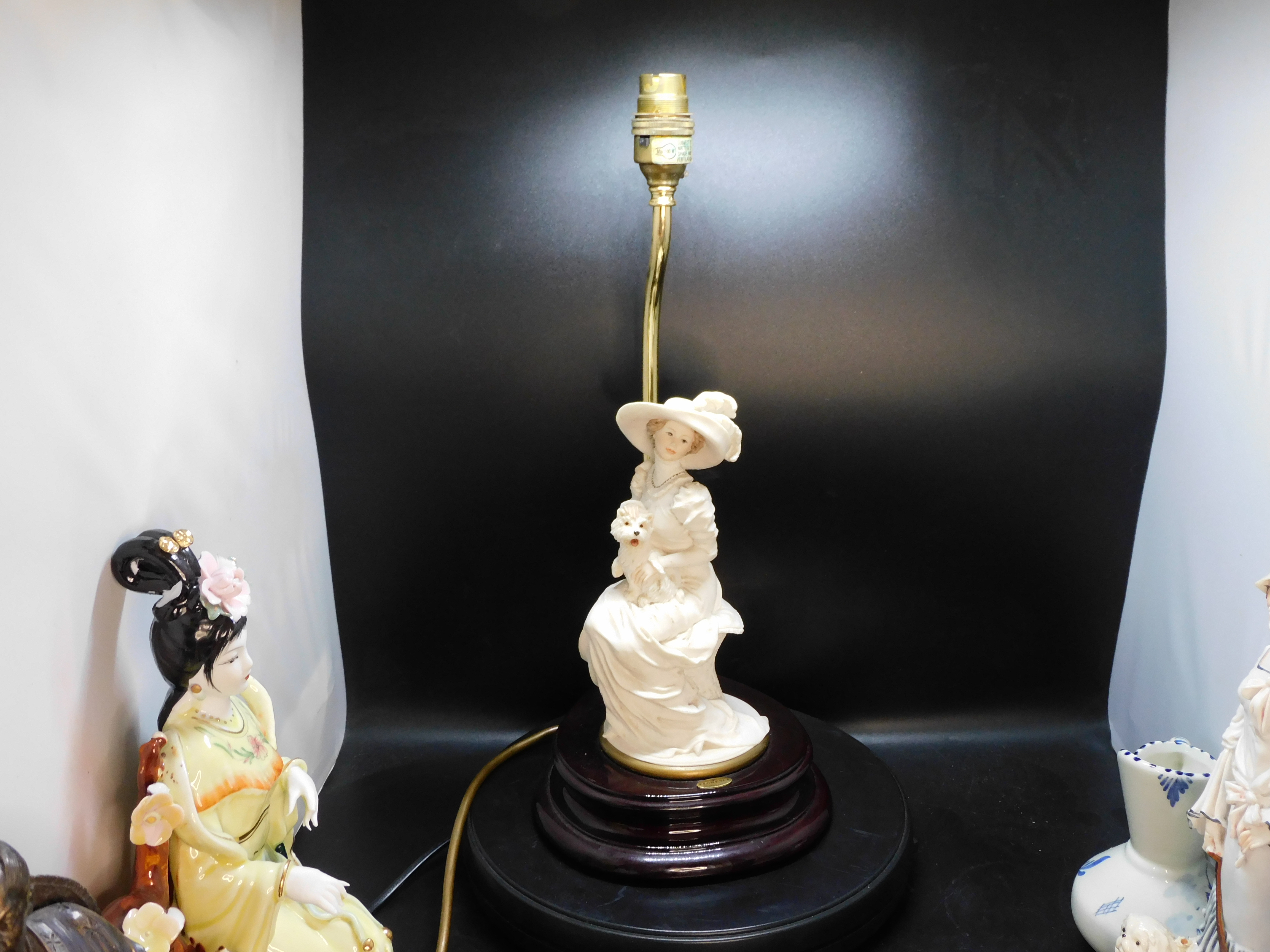 Florence Giuseppe Armani lamp, Lola, Lady with terrier dog, | Inspire ...