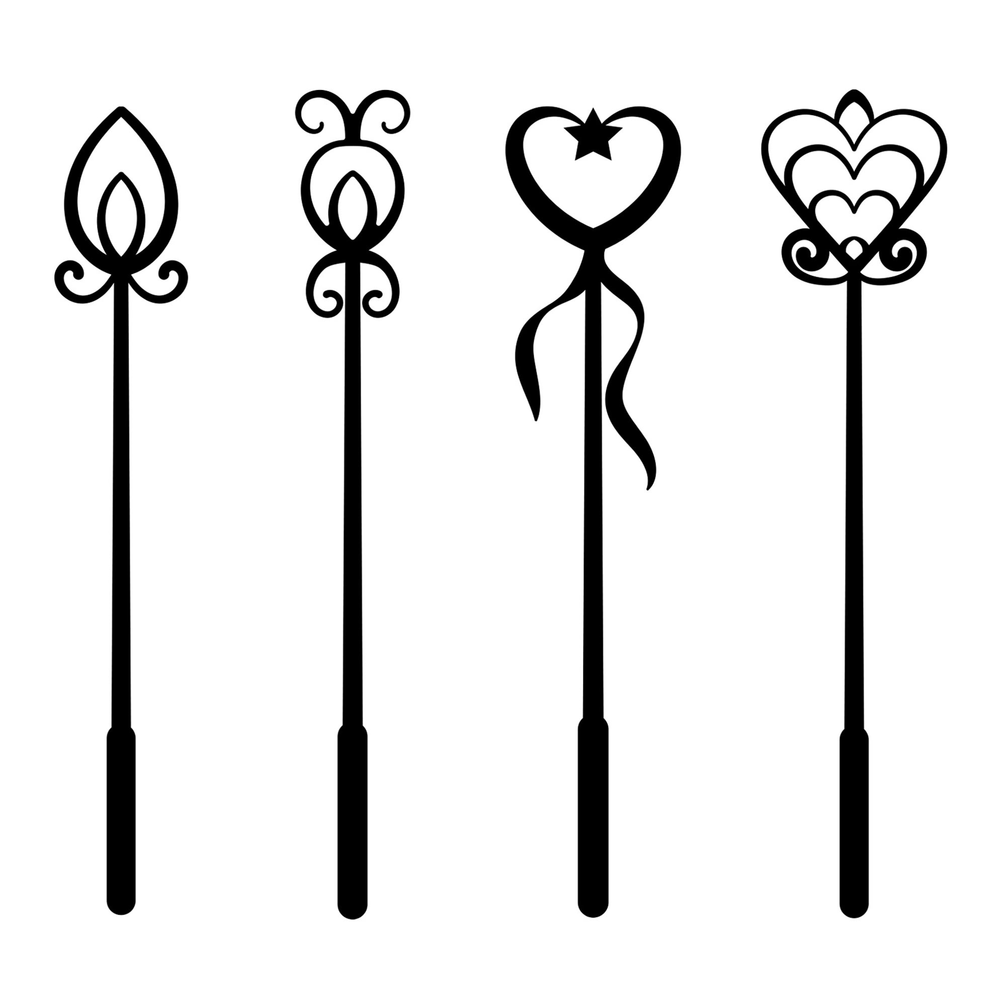 Magic wand svg, wands svg, magic wand dxf, wands dxf, magic - Inspire ...