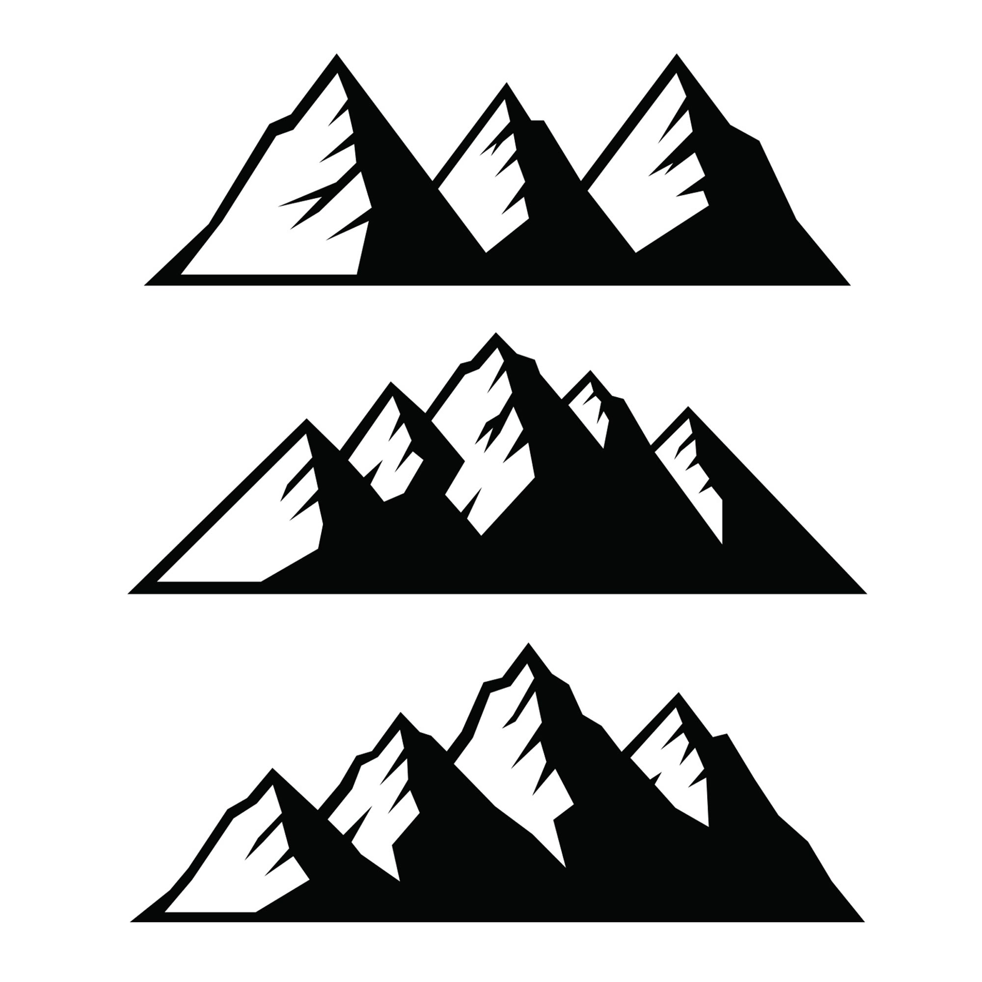 Mountain svg, mountains svg, peak svg, mountain dxf, mountai - Inspire ...