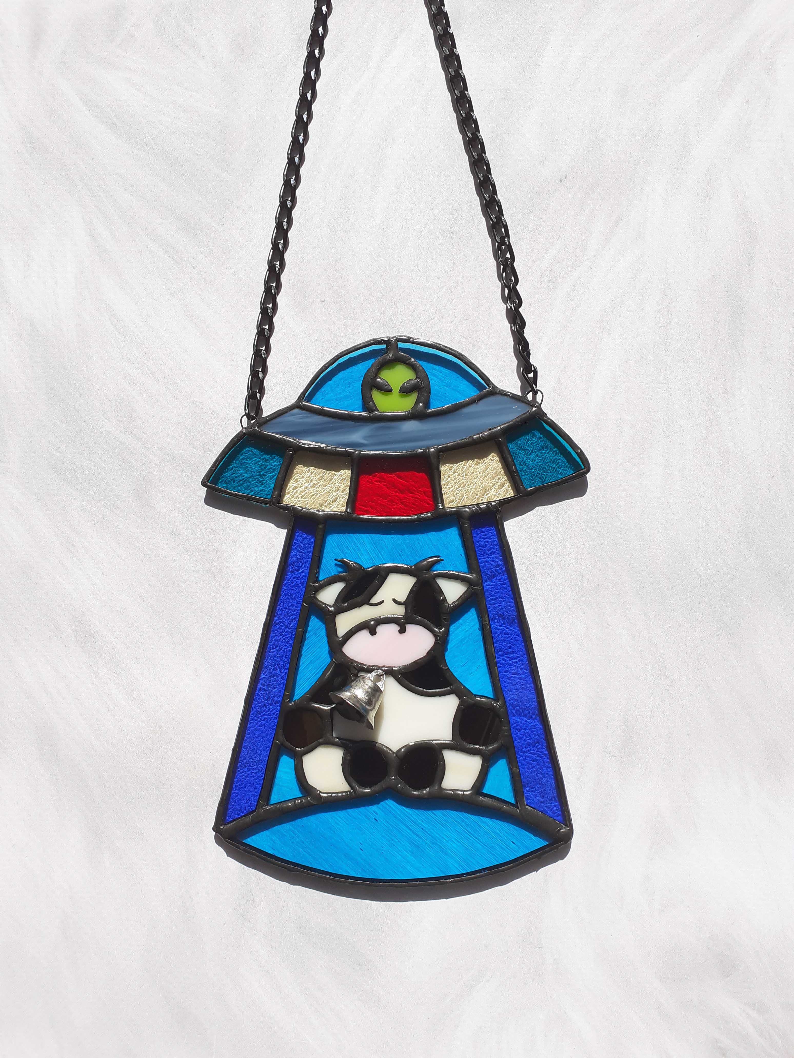 UFO Stained Glass, Stained Glass Window Hangings, Ufo Suncat - Inspire ...