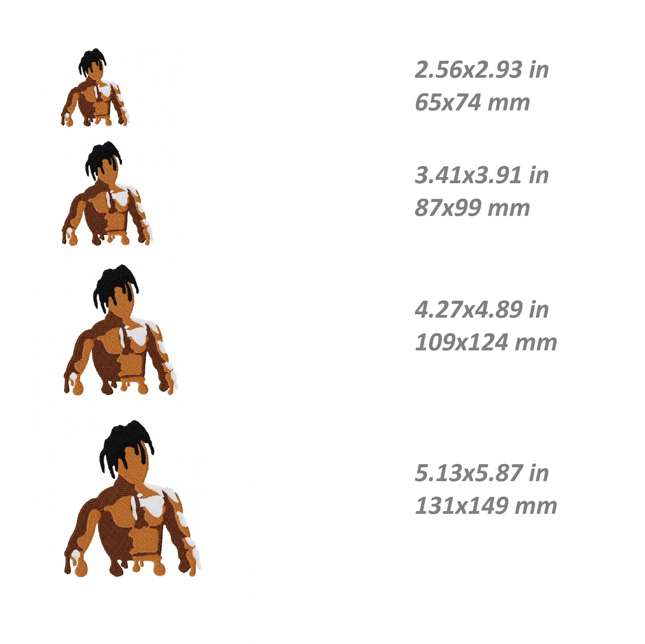 Travis body Embroidery Design, Scott astroworld cactus jack - Inspire ...