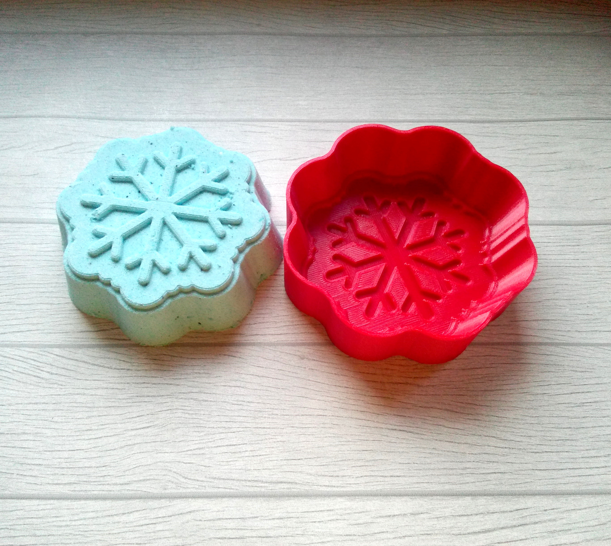 SNOWFLAKE BATH BOMB MOLD STL file for 3D Printing | Inspire Uplift