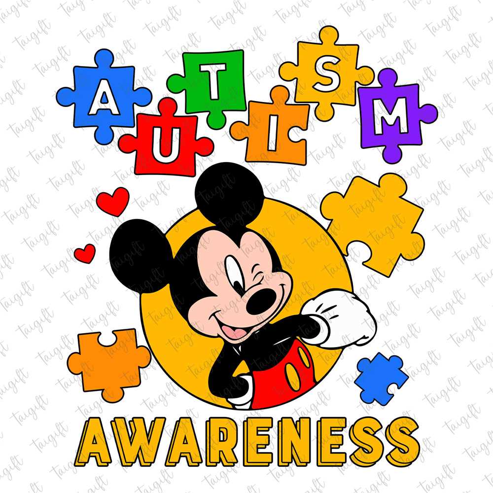 Autism Awareness Svg, Mouse Autism | Inspire Uplift