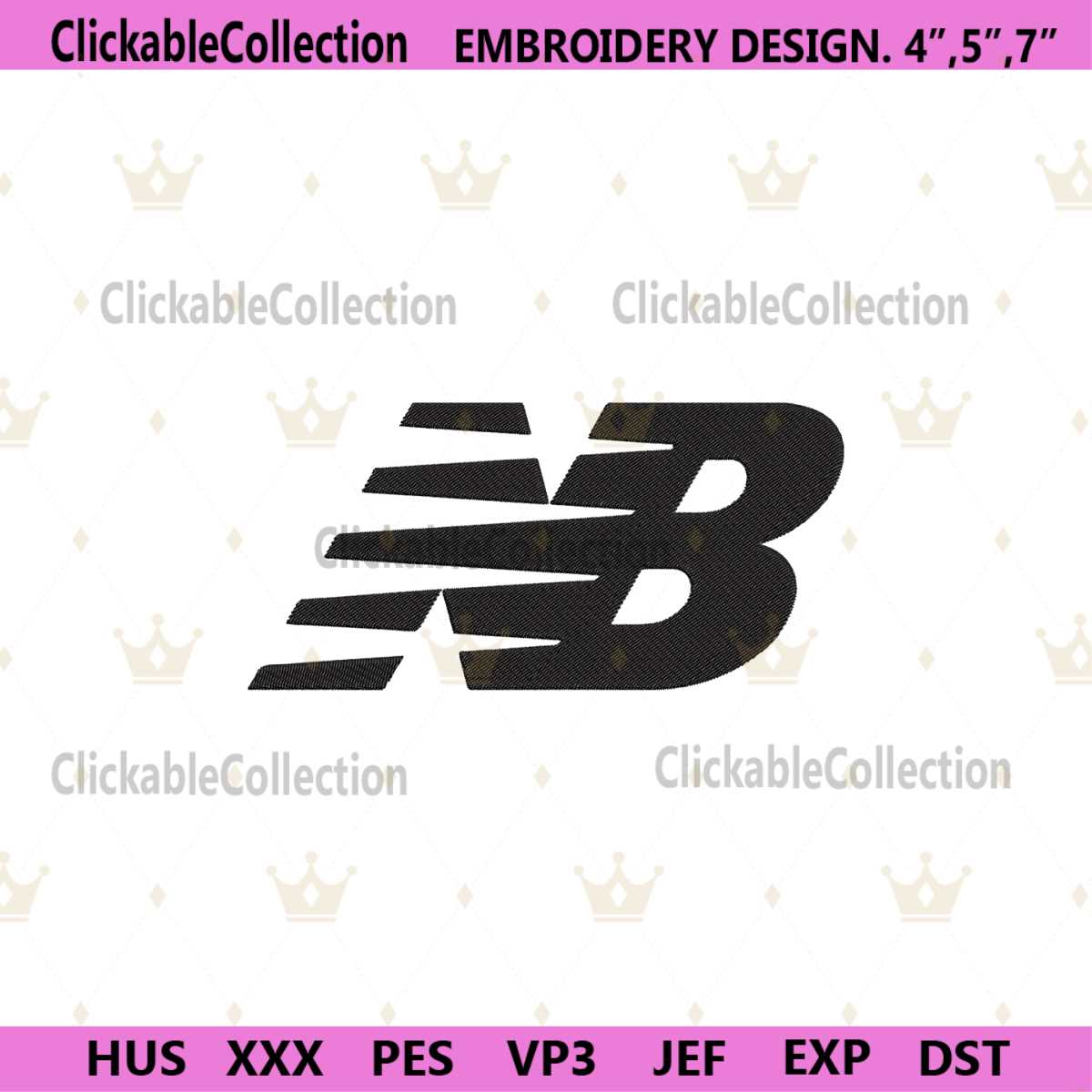 NB Logo New Balance Logo Embroidery Design Download | Inspire Uplift