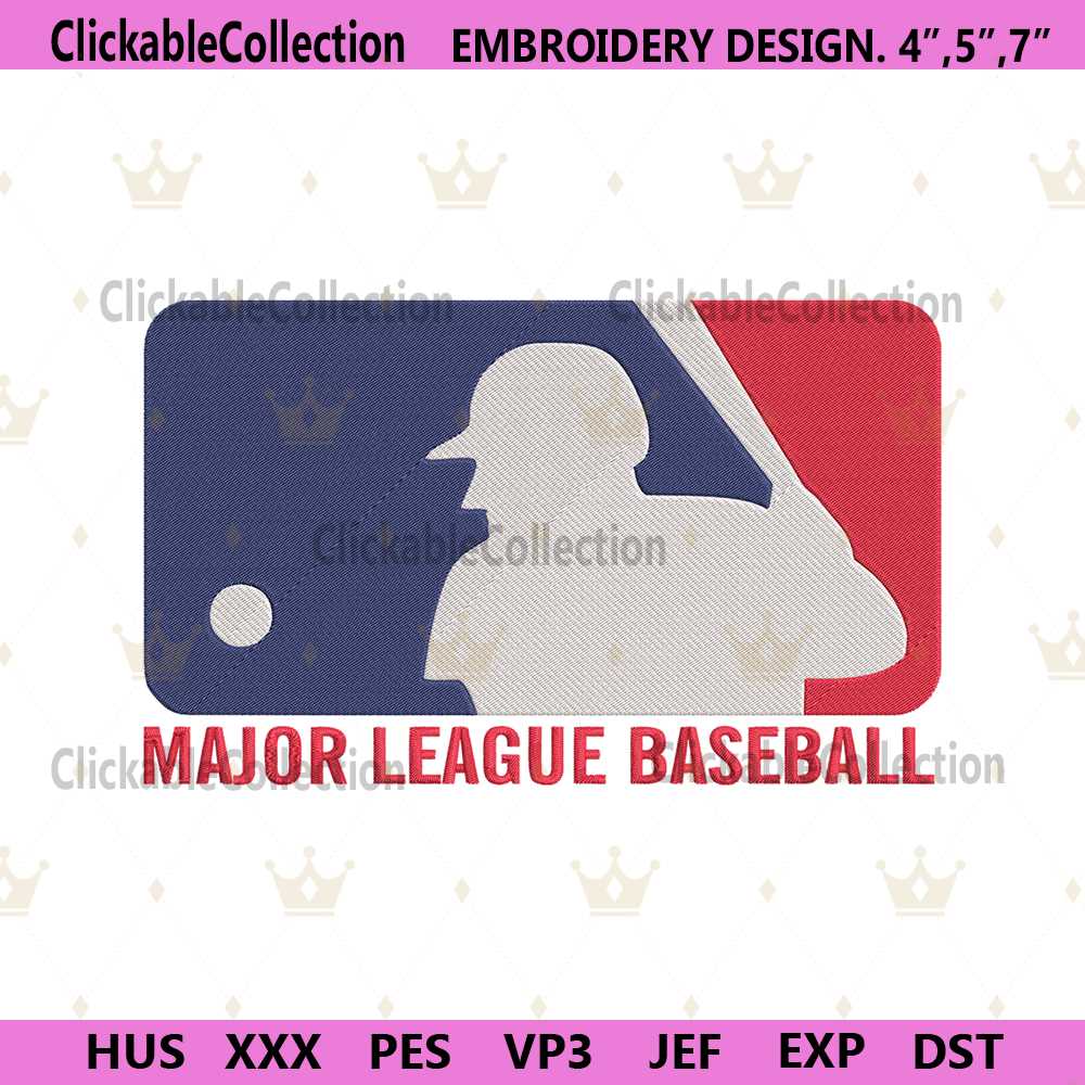 Major League Baseball Logo Embroidery Download, MLB Logo Mac | Inspire ...