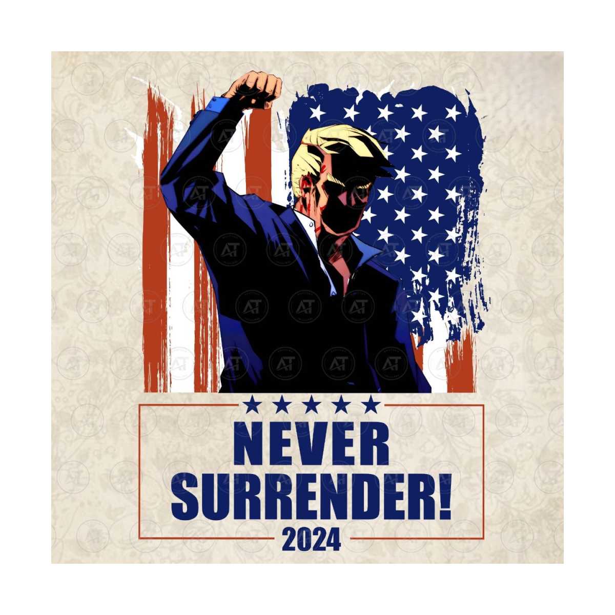 Fight Took A Bullet Png, Trump Shoot Png, Never Surrender, S | Inspire ...