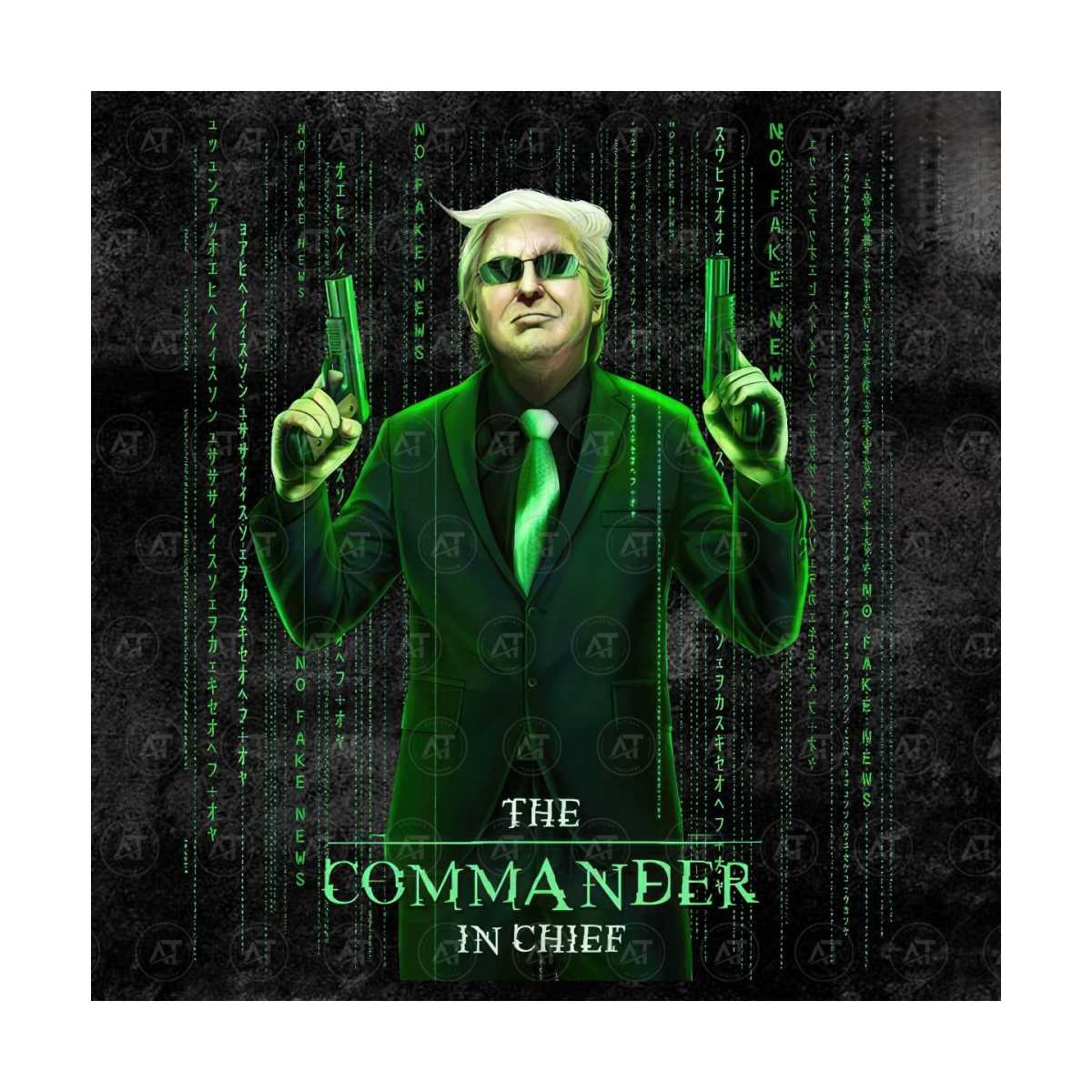 The Commander Shoot Trump Png, Trump Fight Matrix Png, Never | Inspire ...