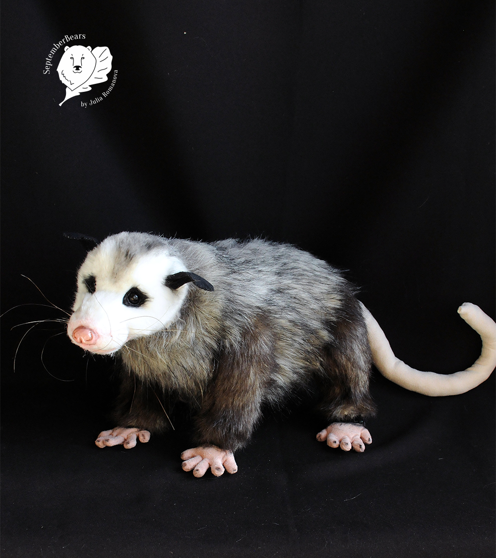 Custom order realistic toy possum pet portrait - Inspire Uplift