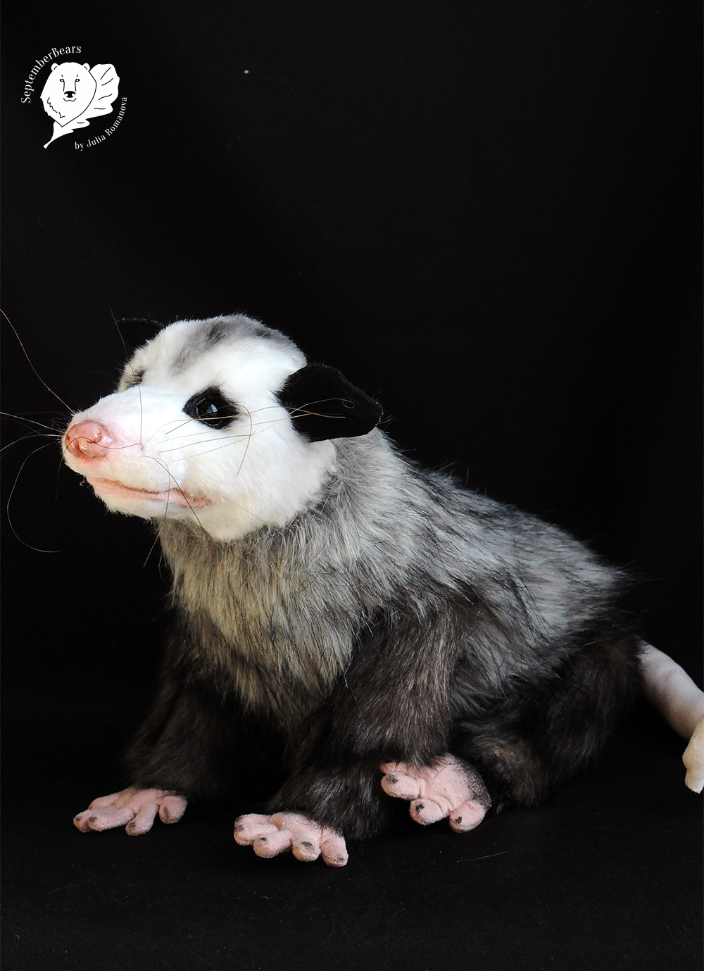 Custom order realistic toy possum pet portrait - Inspire Uplift
