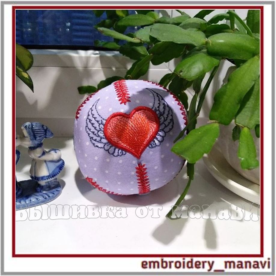 In the hoop ball Machine Embroidery Design. 1 part. | Inspire Uplift