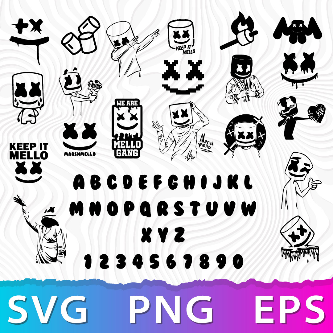 Dj Marshmello Bundle svg | Inspire Uplift