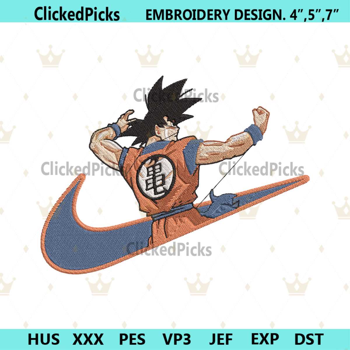 Goku Nike Embroidery Designs, Nike Dragon Ball Machine Embro | Inspire ...