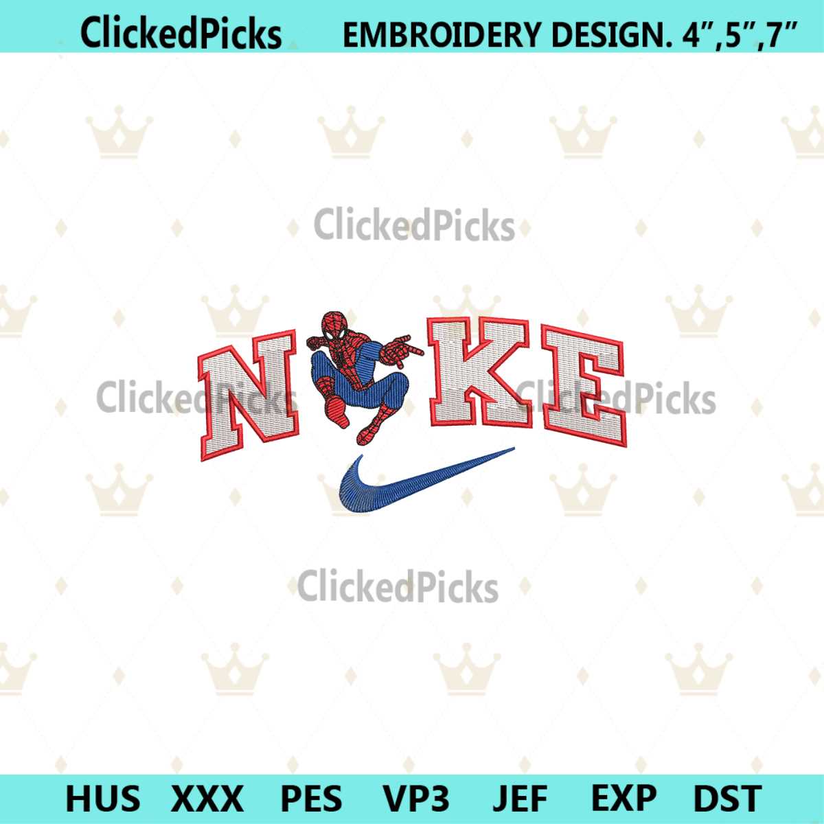 Spider Man Nike Swoosh Embroidery Digital Design Download, N | Inspire ...