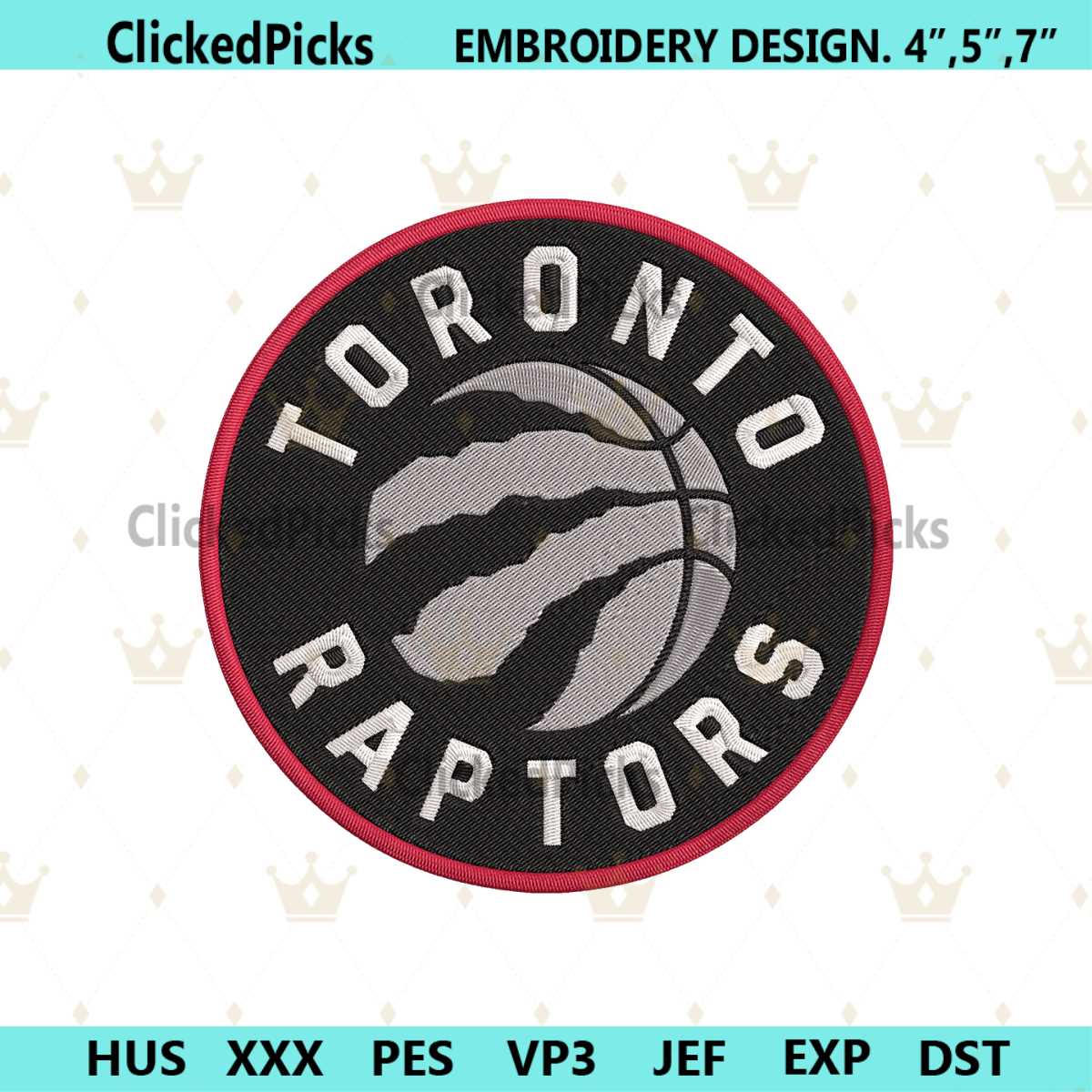 Toronto Raptors Logo Machine Embroidery Design, Toronto Rapt | Inspire ...